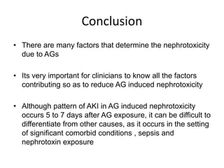 Aminoglycoside induced nephrotoxicity | PPTX