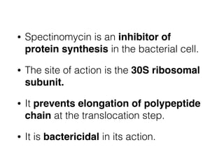Aminoglycoside and spectinomycin | PDF