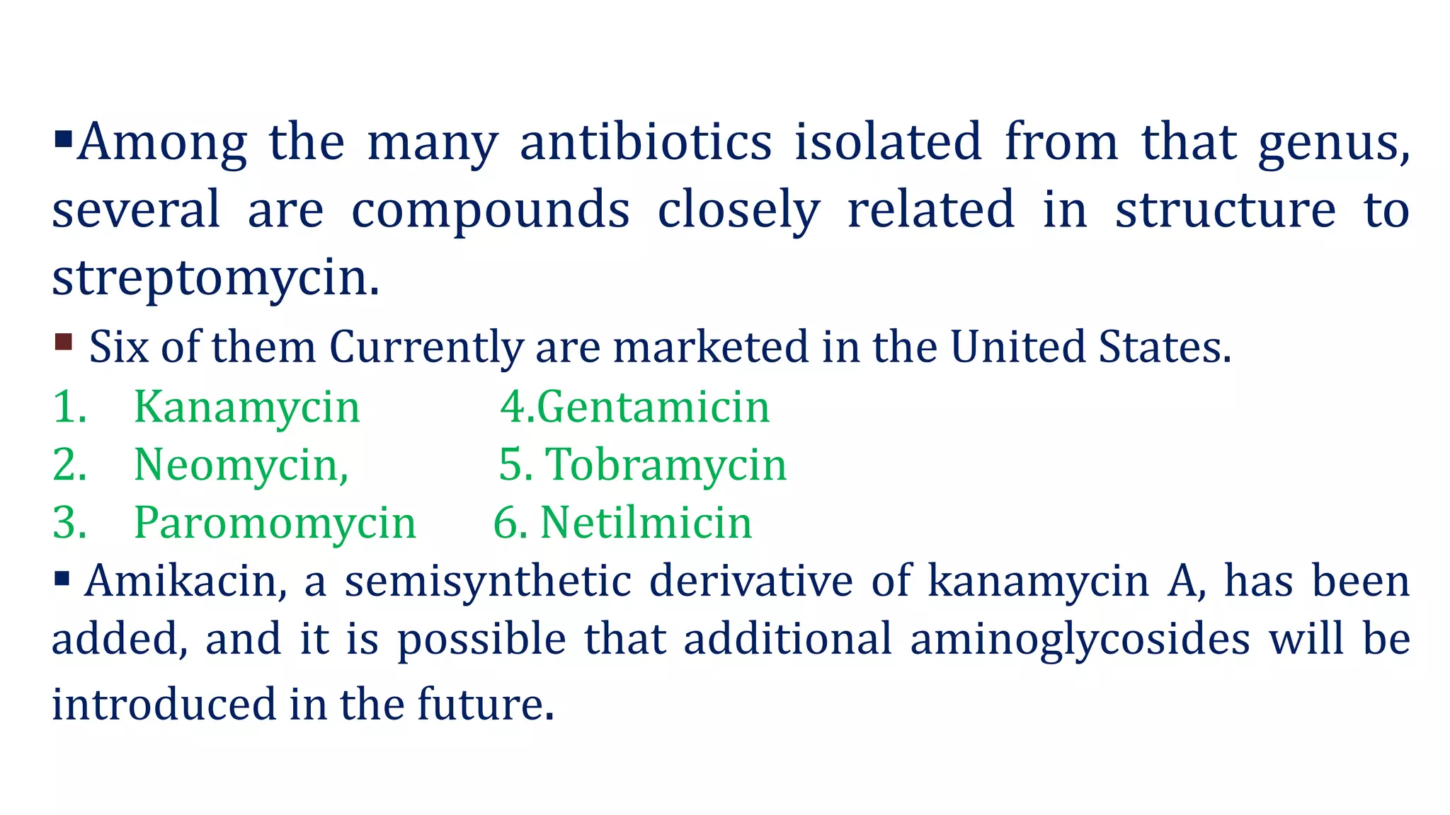 Aminoglycoside antibiotics | PDF