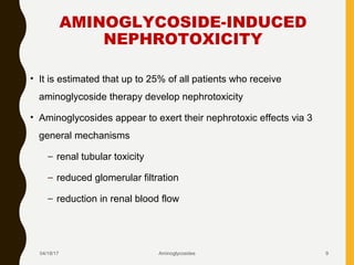 mechanism of amino glycosides in nephro and oto toxicity | PPT