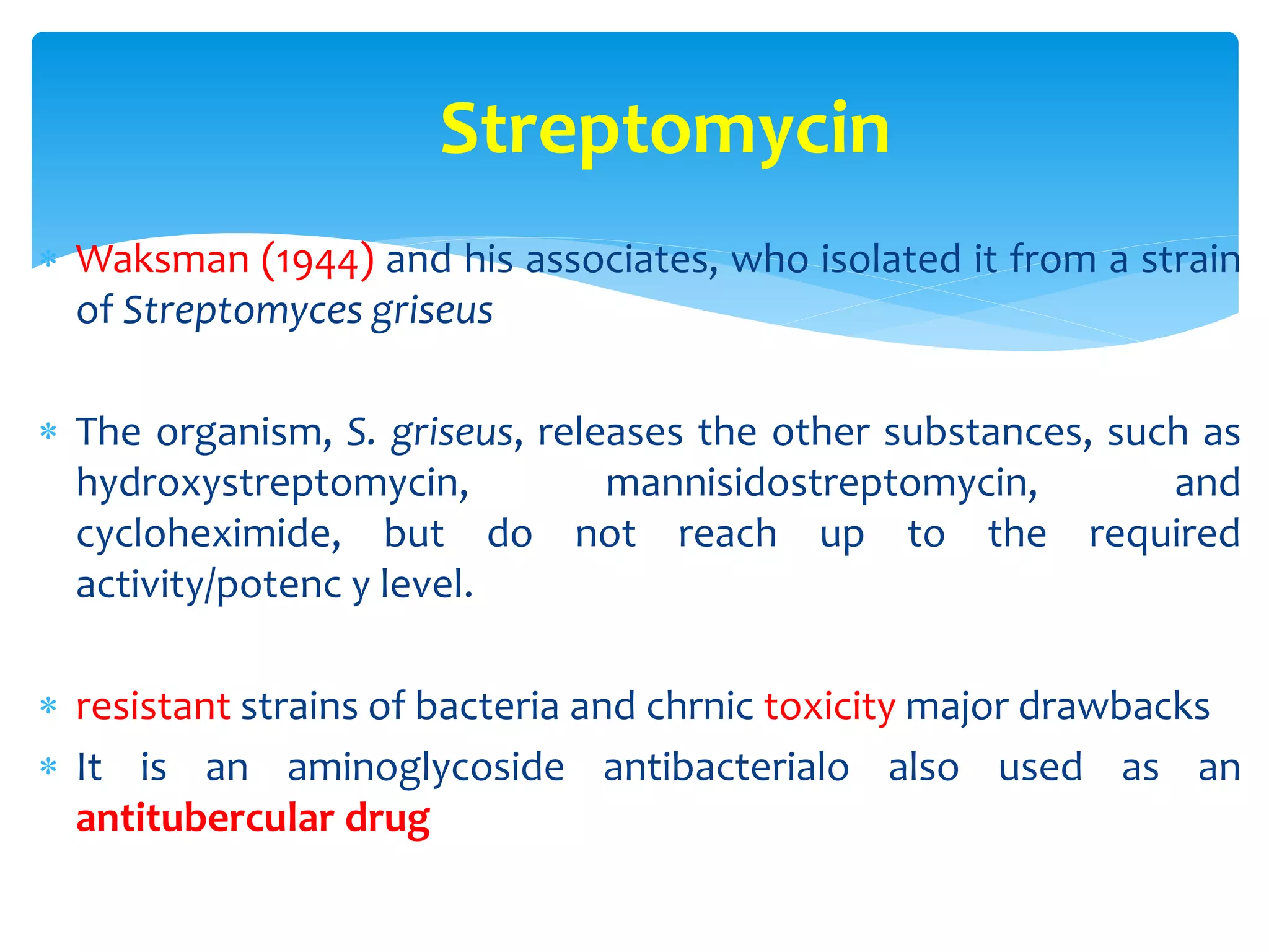 Antibiotics - Aminoglycosides | PPTX