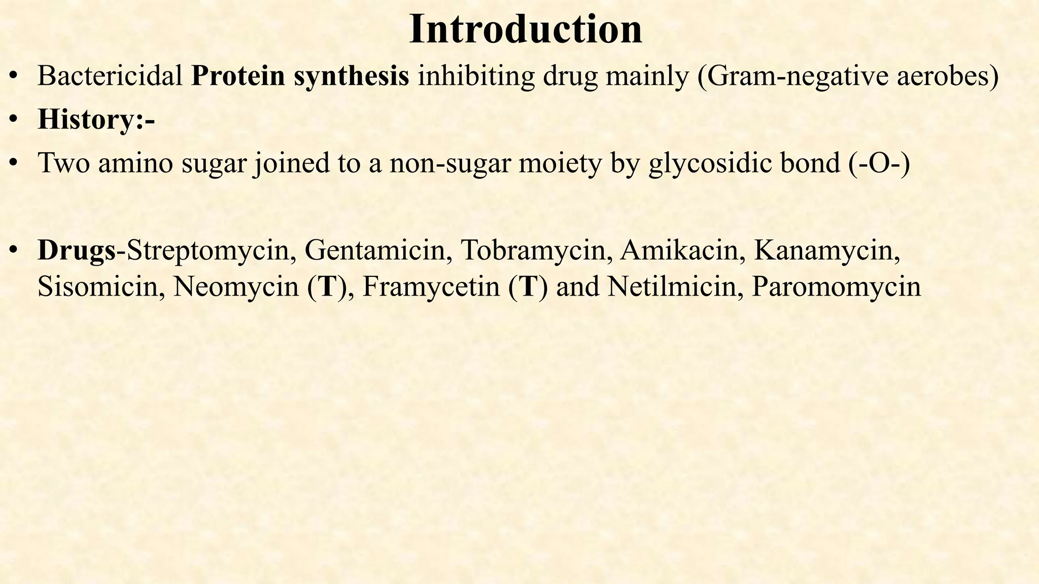 Aminoglycosides | PPTX