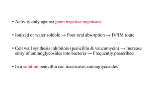 Aminoglycosides and Macrolides | PPTX