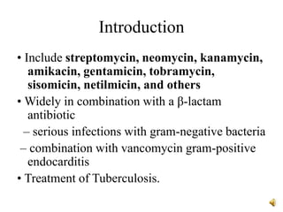 Aminoglycosides antibiotics | PPT