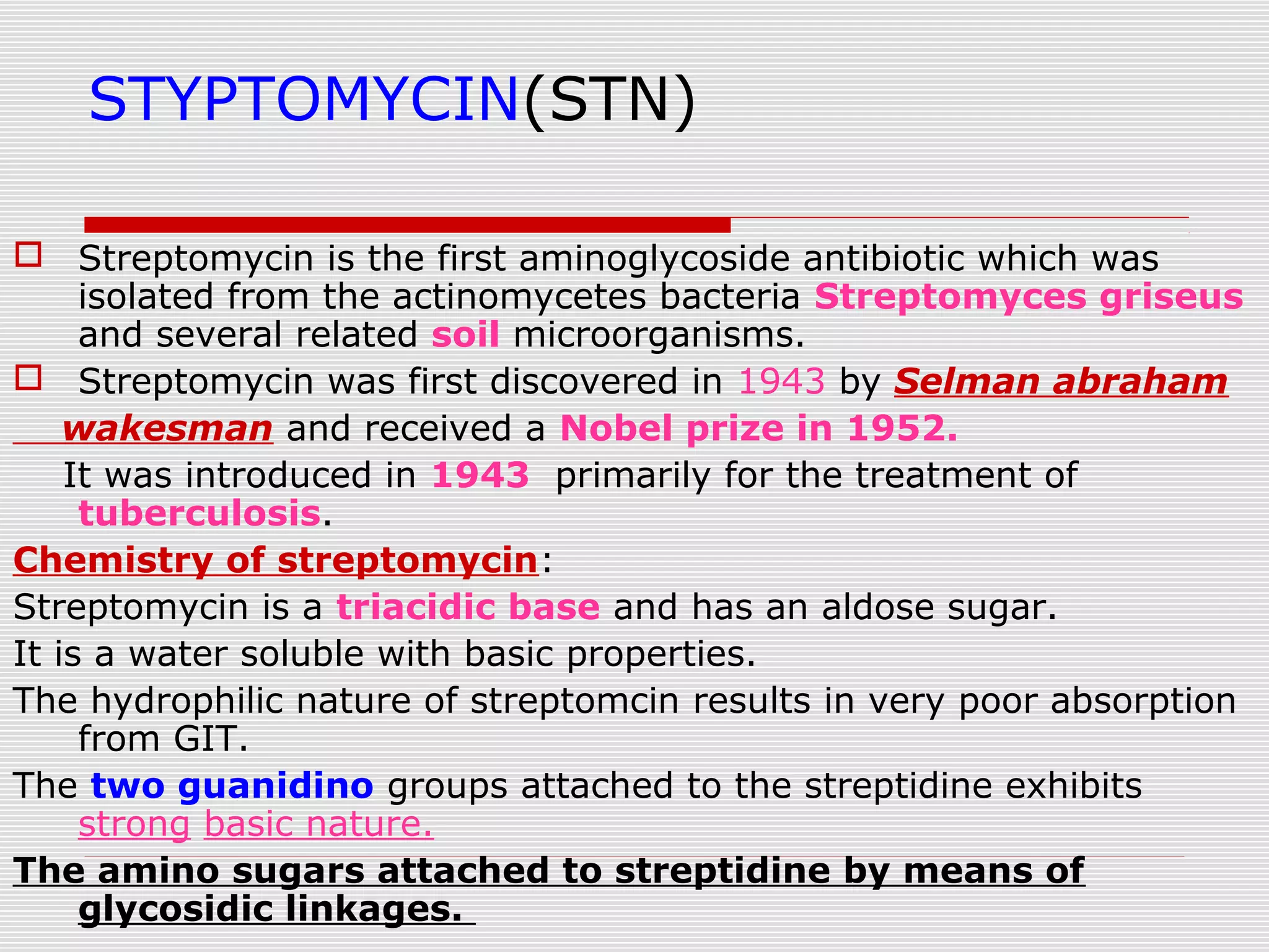 Aminoglycosides(medicinal chemistry by p.ravisankar) | PPT