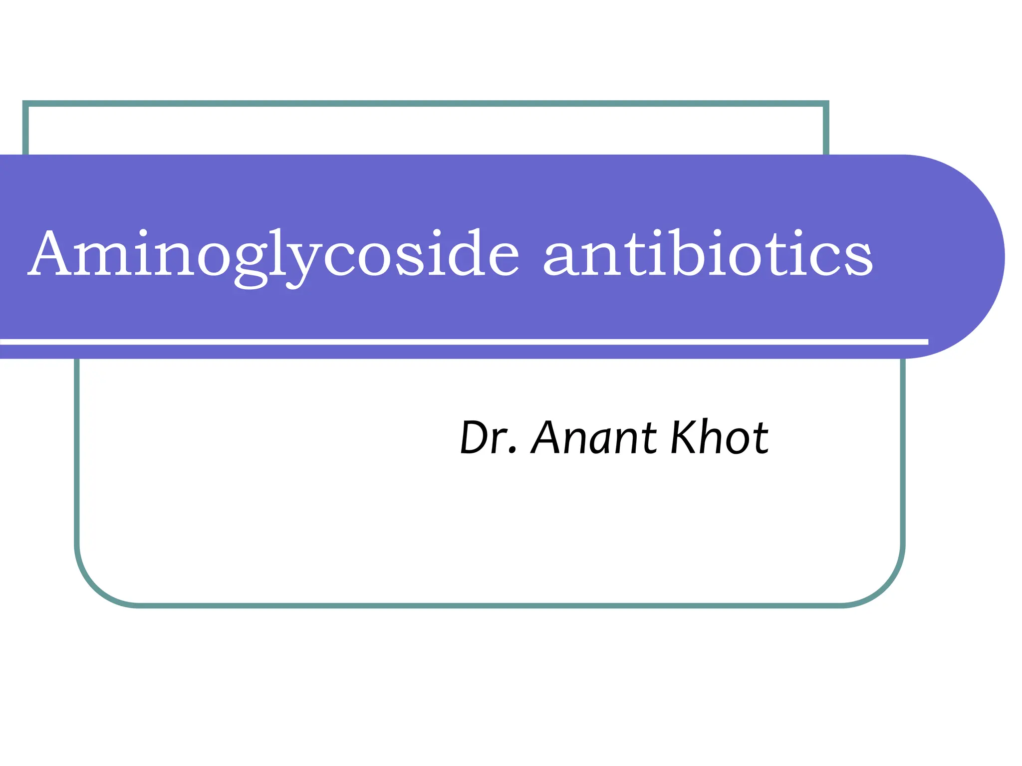 Aminoglycosides new.ppt | Pharmaceutical Drugs | Medical Health