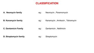 Aminoglycosidess antibiotics powerpoint presentation | PPT