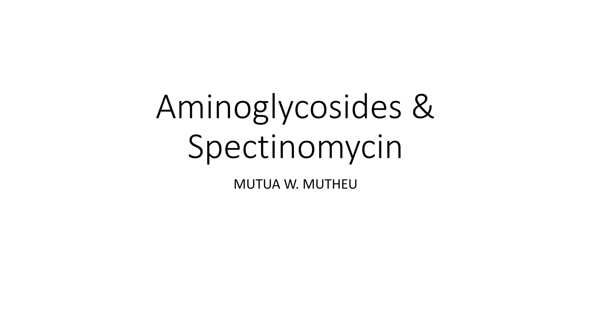 Aminoglycosides & Spectinomycin.pptx