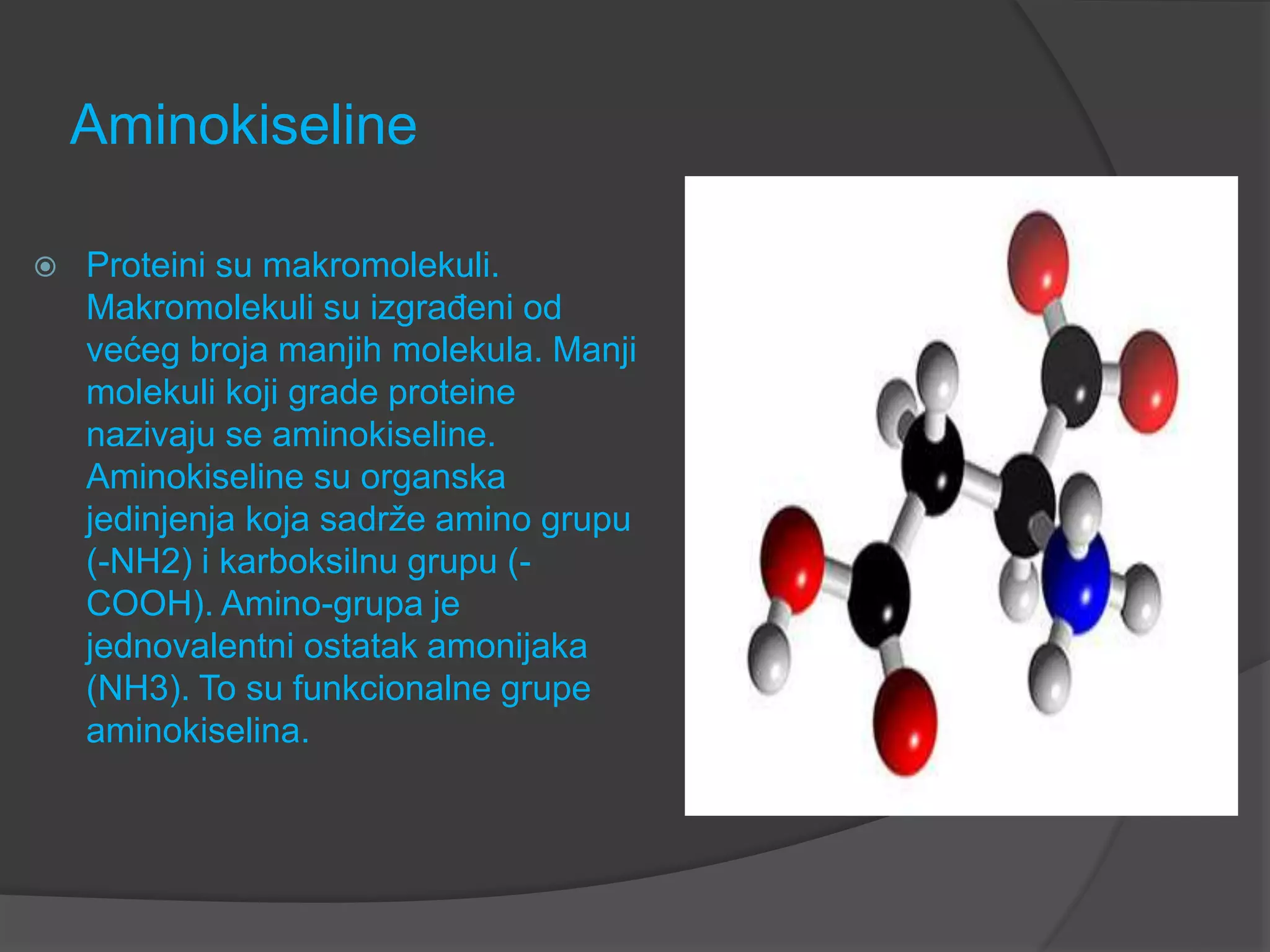 Aminokisline i proteini hemija | PPTX