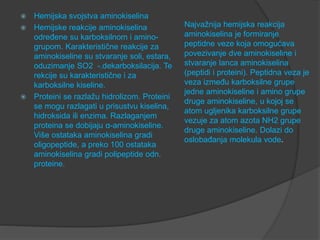 Aminokisline i proteini hemija | PPTX