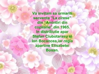 Amintiri din copilarie | PPT