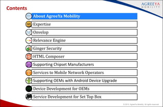 Agreeya Mobility Introduction | PPT