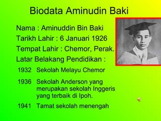 Aminuddin baki | PPT