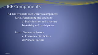ICF and Neuromotor impairment | PPTX