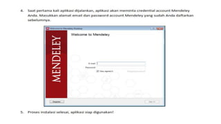 Aminullah assagaf mendeley | PPTX