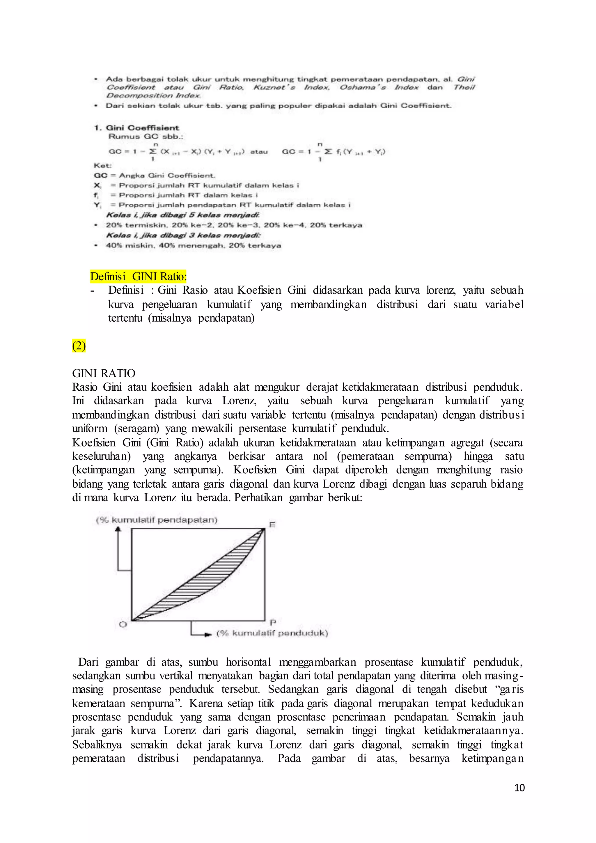 Aminullah assagaf menghitung gini ratio | DOCX