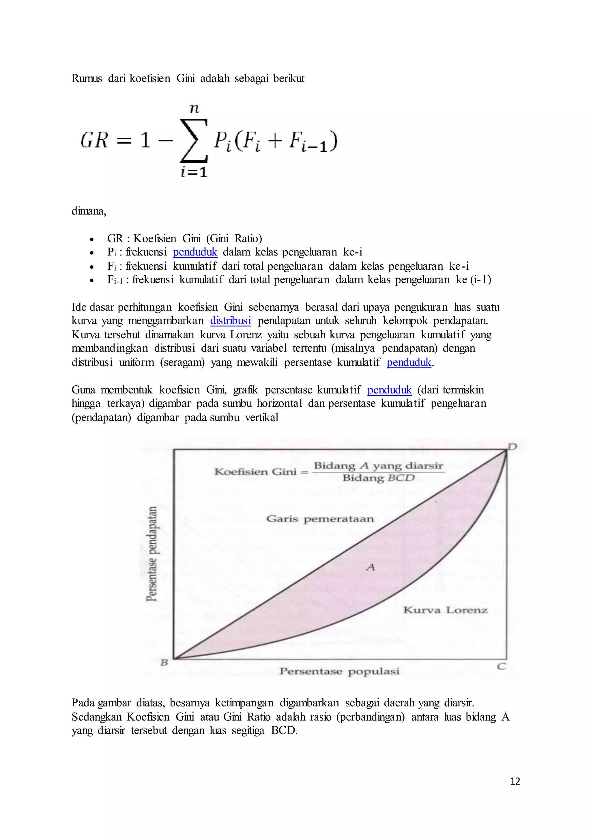 Aminullah assagaf menghitung gini ratio | DOCX