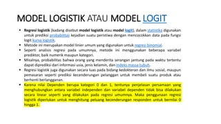 Aminullah assagaf model logistic 19 feb 2021 | PPT