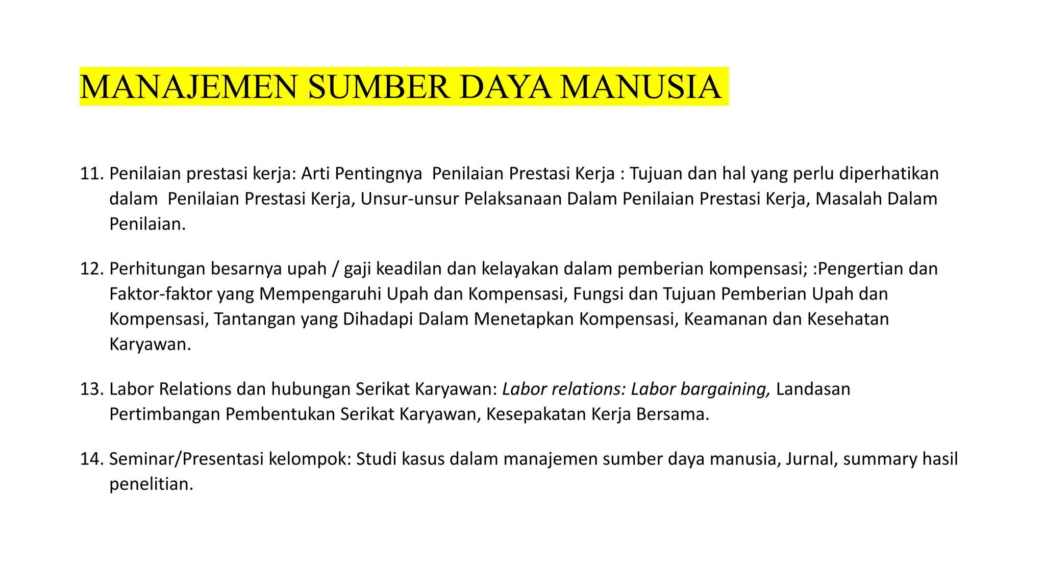 Aminullah assagaf msdm 13 | PPT | Free Download