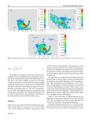 Simulation of atmospheric mercury dispersion and deposition in Tehran city | PDF
