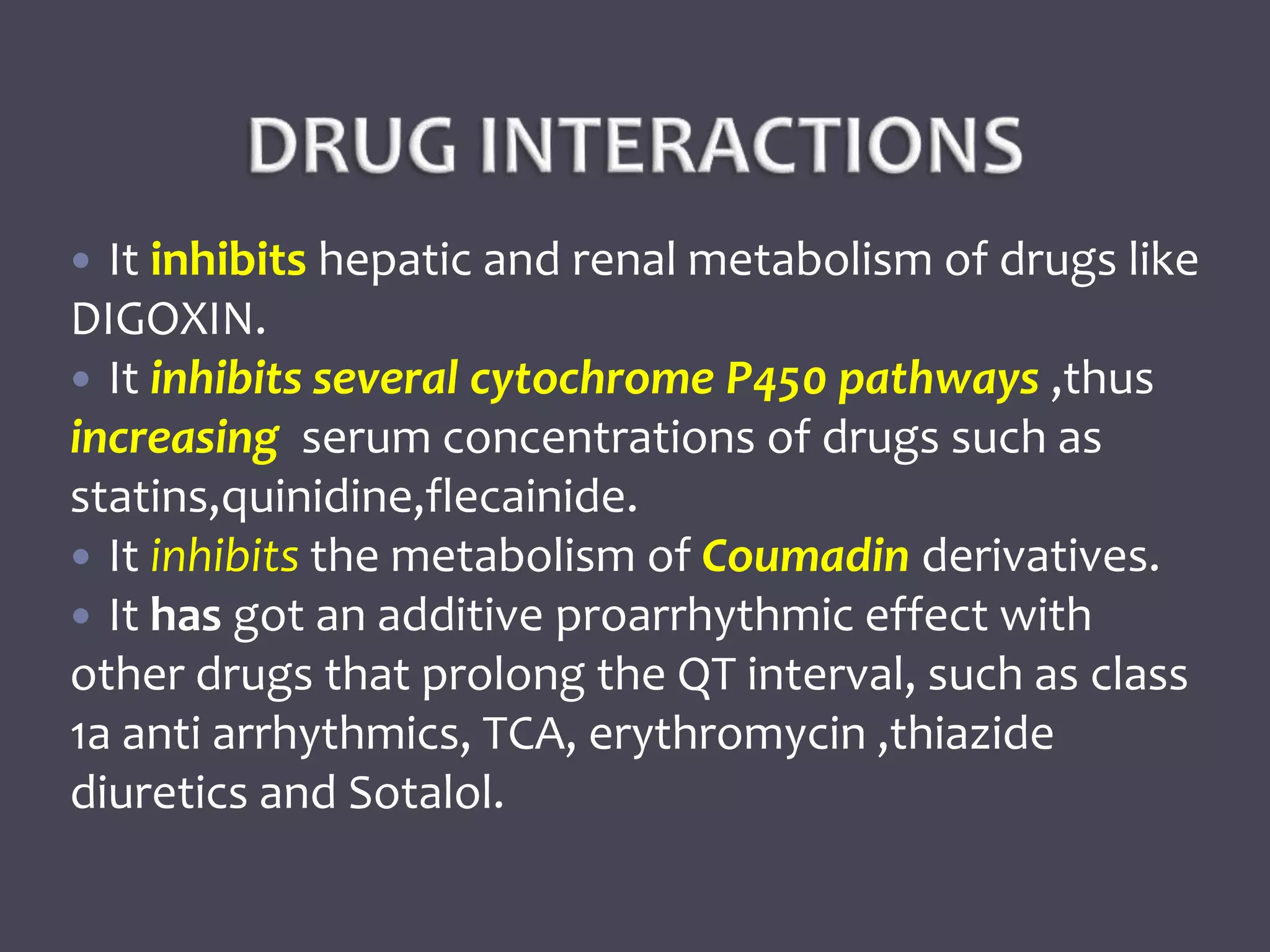 Amiodarone | PPTX | Thyroid Disorders | Endocrine and Metabolic Diseases