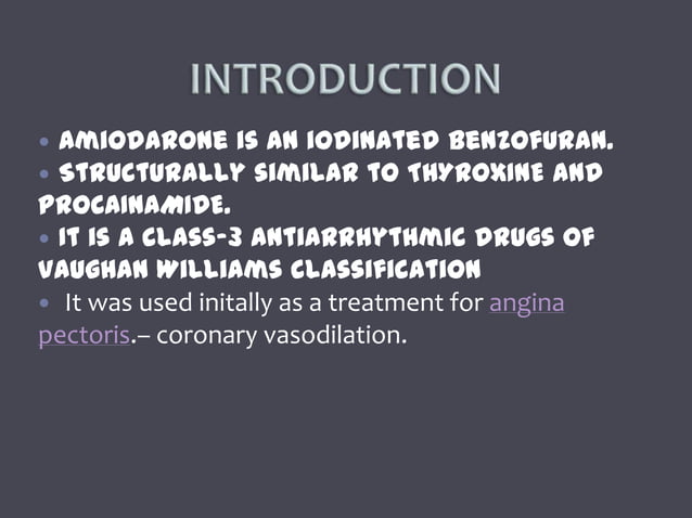 Amiodarone | PPTX | Thyroid Disorders | Endocrine and Metabolic Diseases
