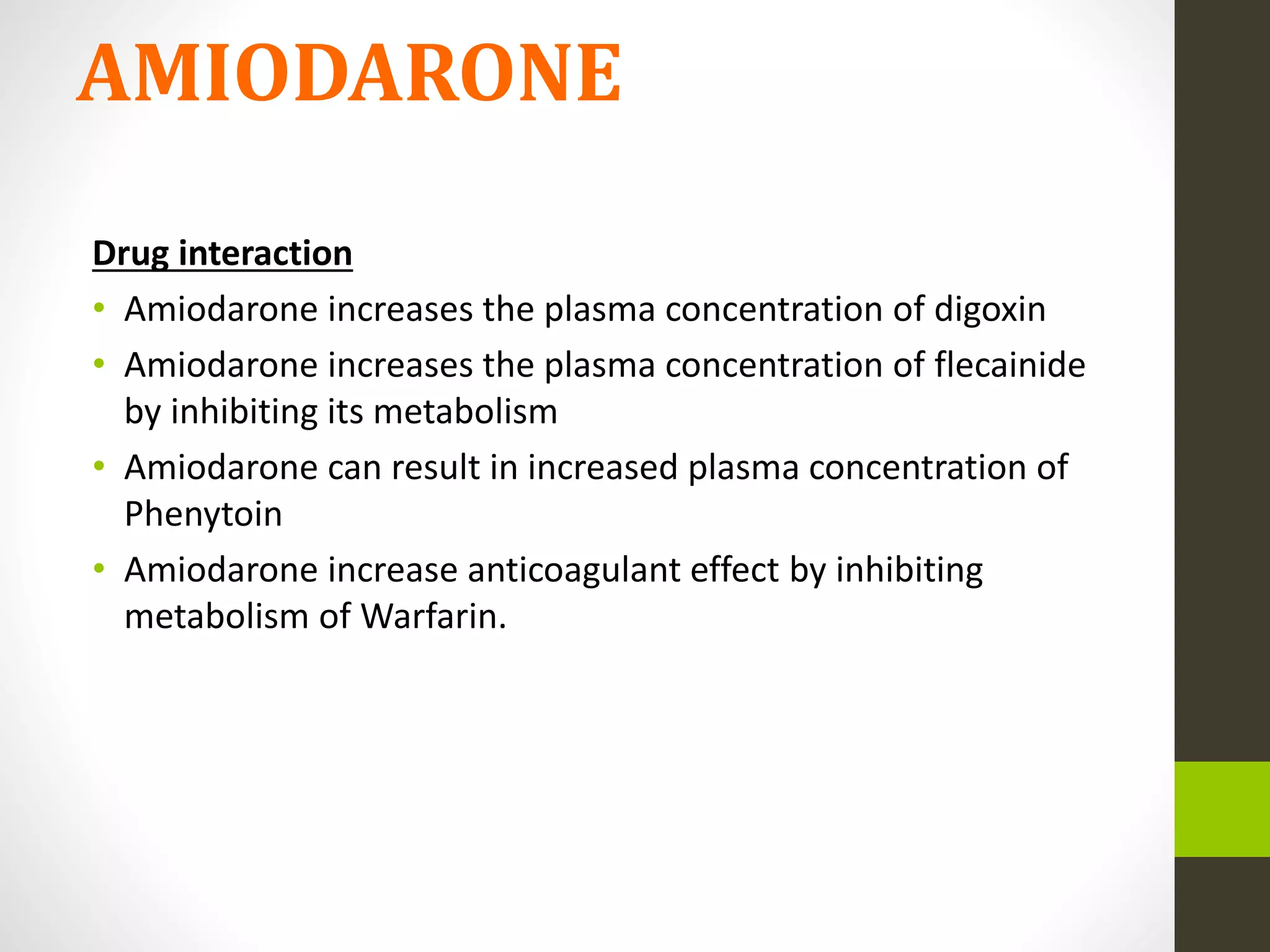 Amiodarone | PPTX