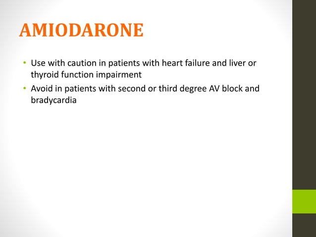 Amiodarone | PPTX | Heart and Cardiovascular Diseases | Diseases and ...