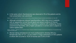 Amiodarone induced thyroiditis | PPTX
