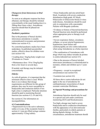 Amiodarone 30mgml injection smpc taj pharmaceuticals | PDF