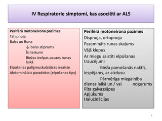 Amiotrofa laterālā skleroze | PPT