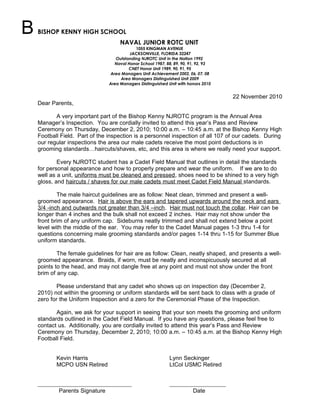 AMI Parents Letter 2010-2011 | PDF