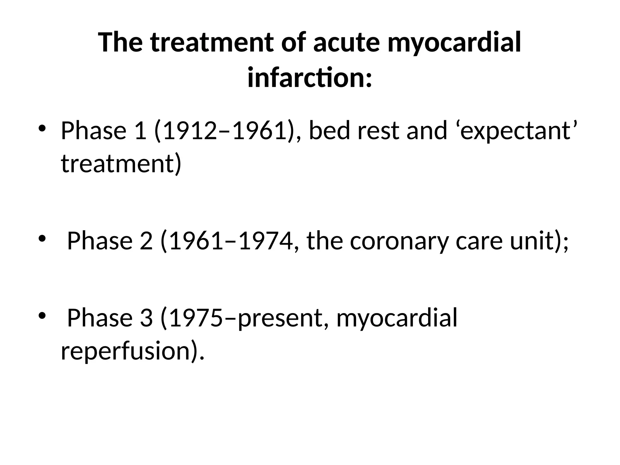 acute myocardial infarction - past present and future | PPTX