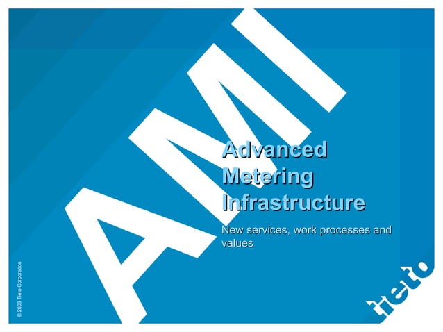 Advanced Metering Infrastructure | PPT | Business Utilities | Business