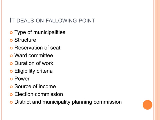 74th constitutional amendment act 1992 and Women Empowerment | PPT