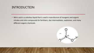 preparation and uses of nitric acid | PPT