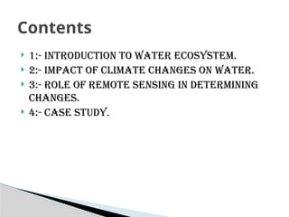 Climate change impact on water resources | PPTX