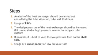 Tube rupture and other terminologies in Chemical Engineering | PPT