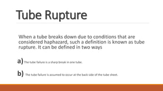 Tube rupture and other terminologies in Chemical Engineering | PPT