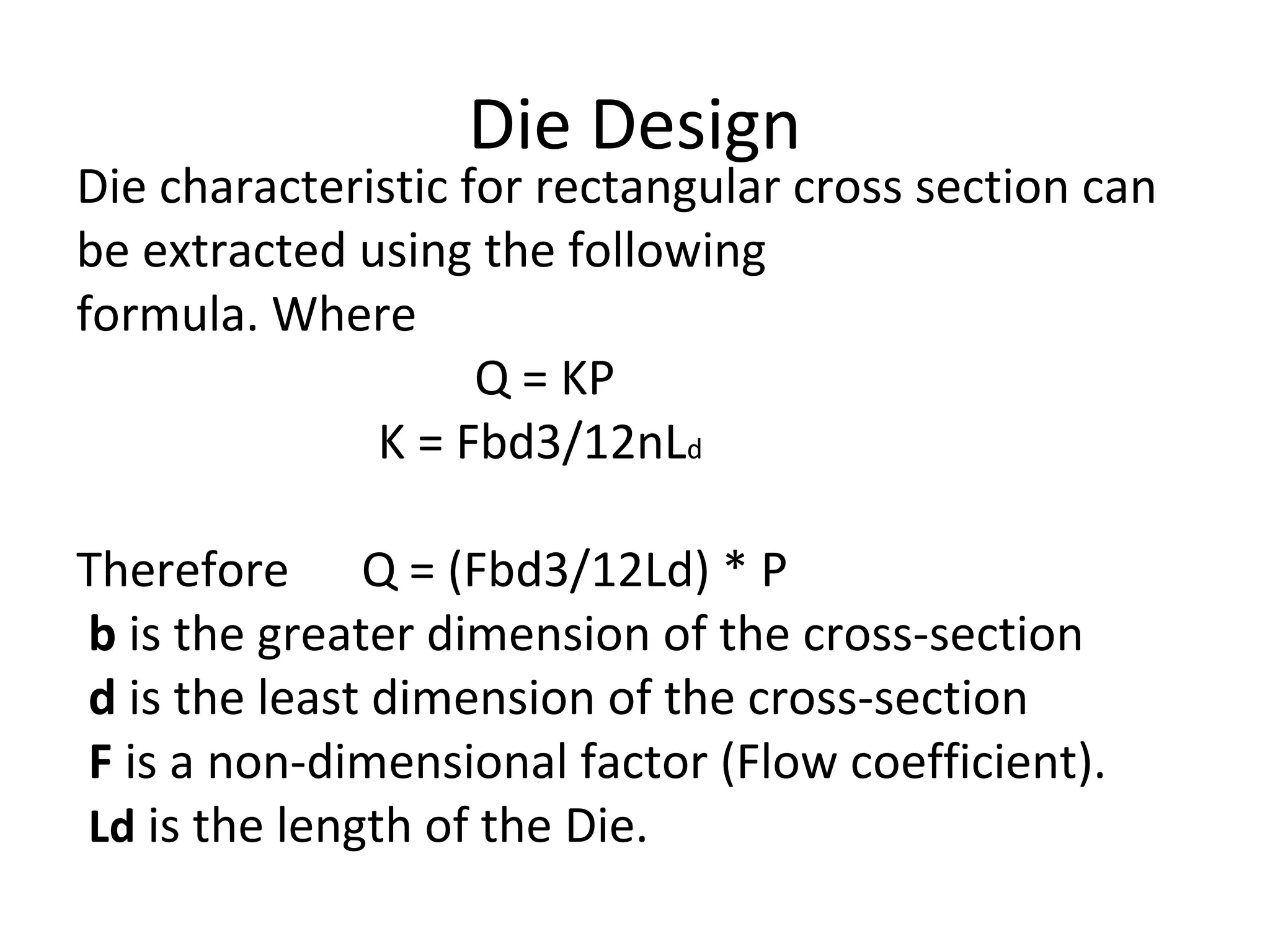 Extrusion Die Design | PPT