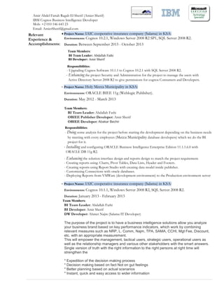 Amir sherif resume | PDF