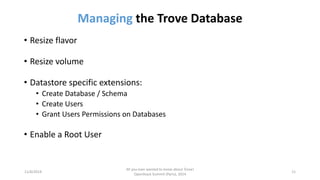 Everything you wanted to know about Trove but didn't know whom to ask! | PDF | Databases ...