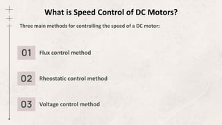 Speed Control of DC Motor presentation for education | PPT