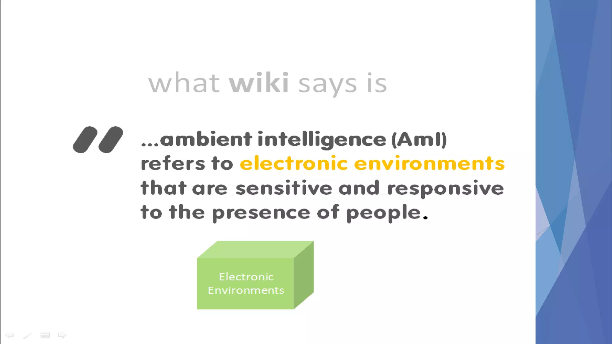 Ambient intelligence (AmI) | PPTX