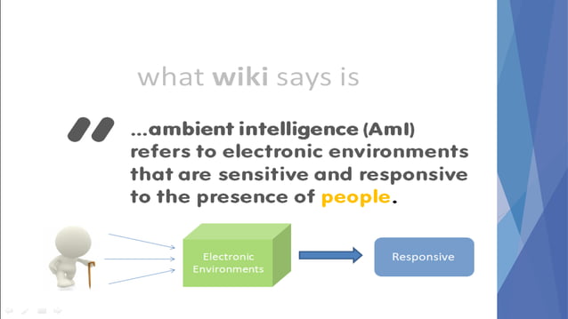 Ambient intelligence (AmI) | PPTX