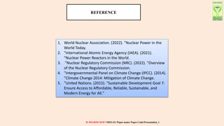 Nuclear power presentation on environment science .pptx
