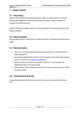AMIS System Documentation (Presentation) | DOC