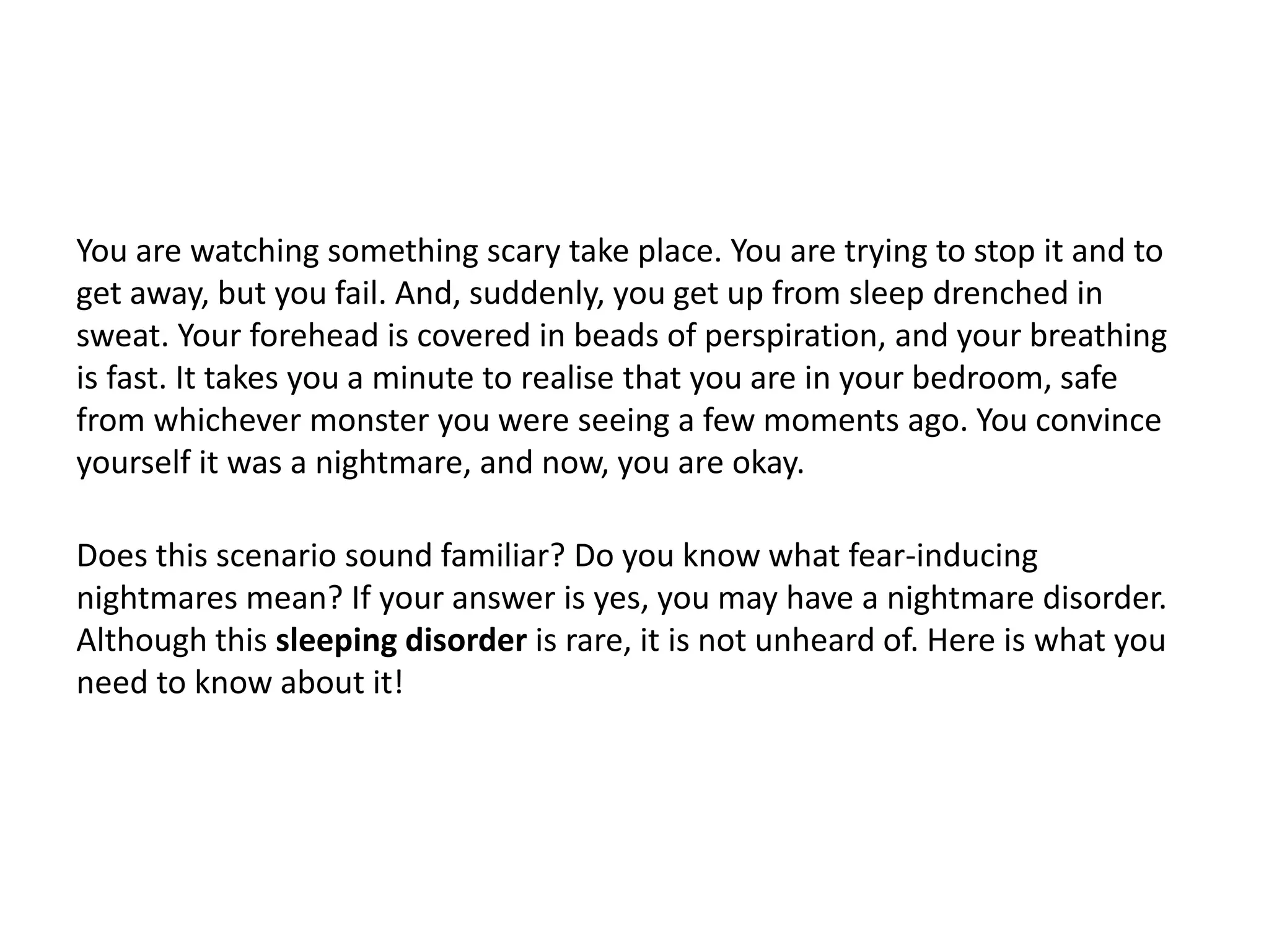 Am I suffering from a nightmare disorder.pptx