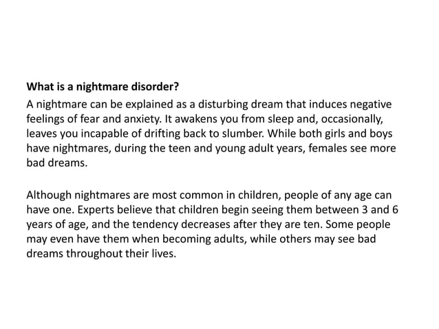 Am I suffering from a nightmare disorder.pptx