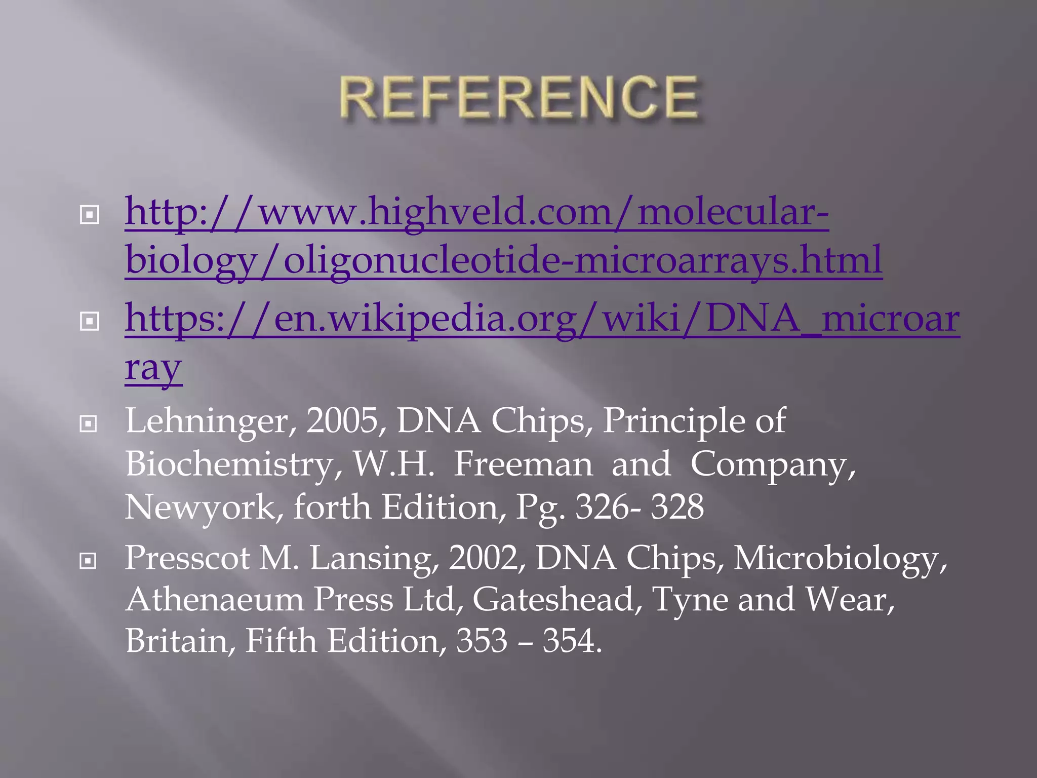 DNA MICROARRAY | PPTX